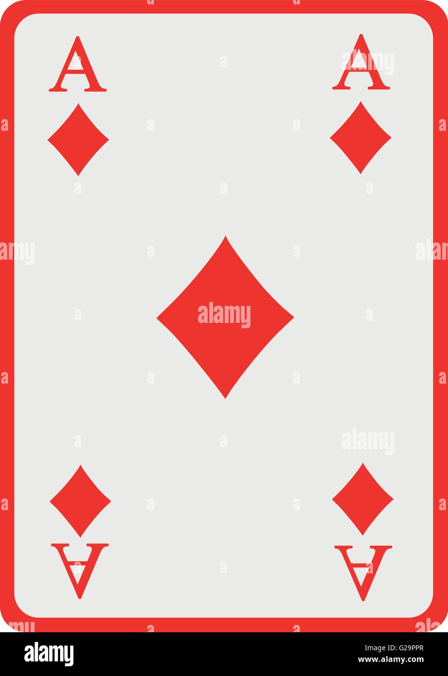 Playing card diamond ace Stock Vector Image & Art - Alamy