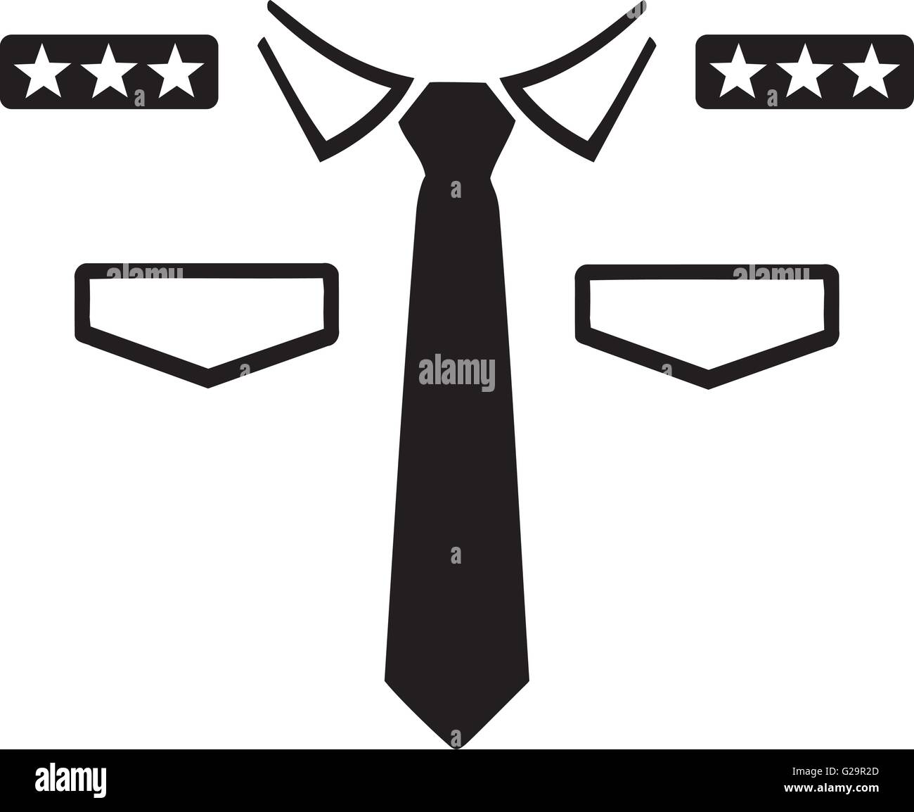 Police uniform badge jacket Stock Vector Images - Alamy