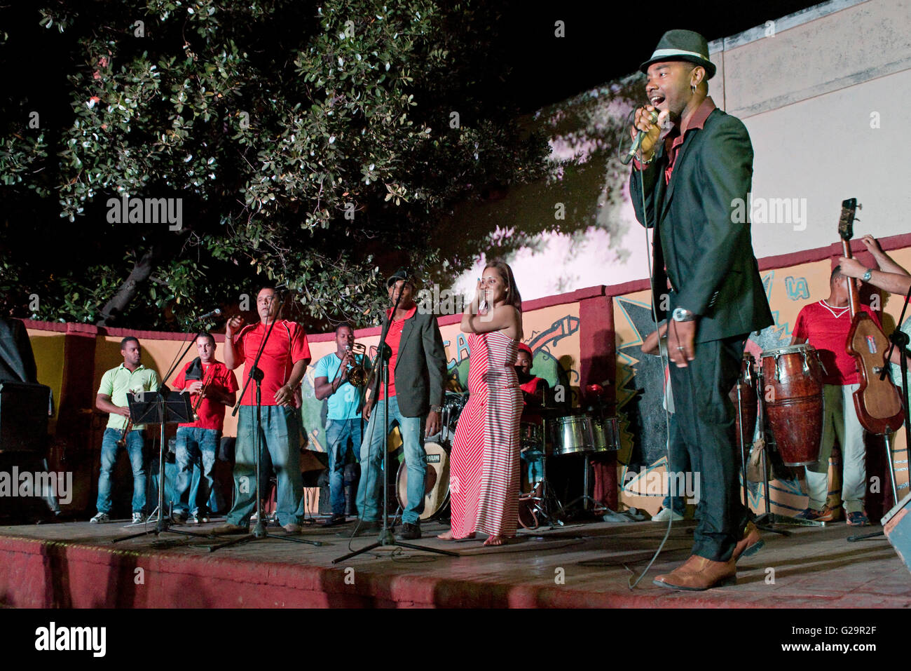 Salsa band instruments hi-res stock photography and images - Alamy