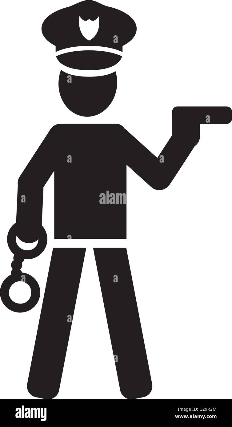 Police pictogram Stock Vector Images - Alamy