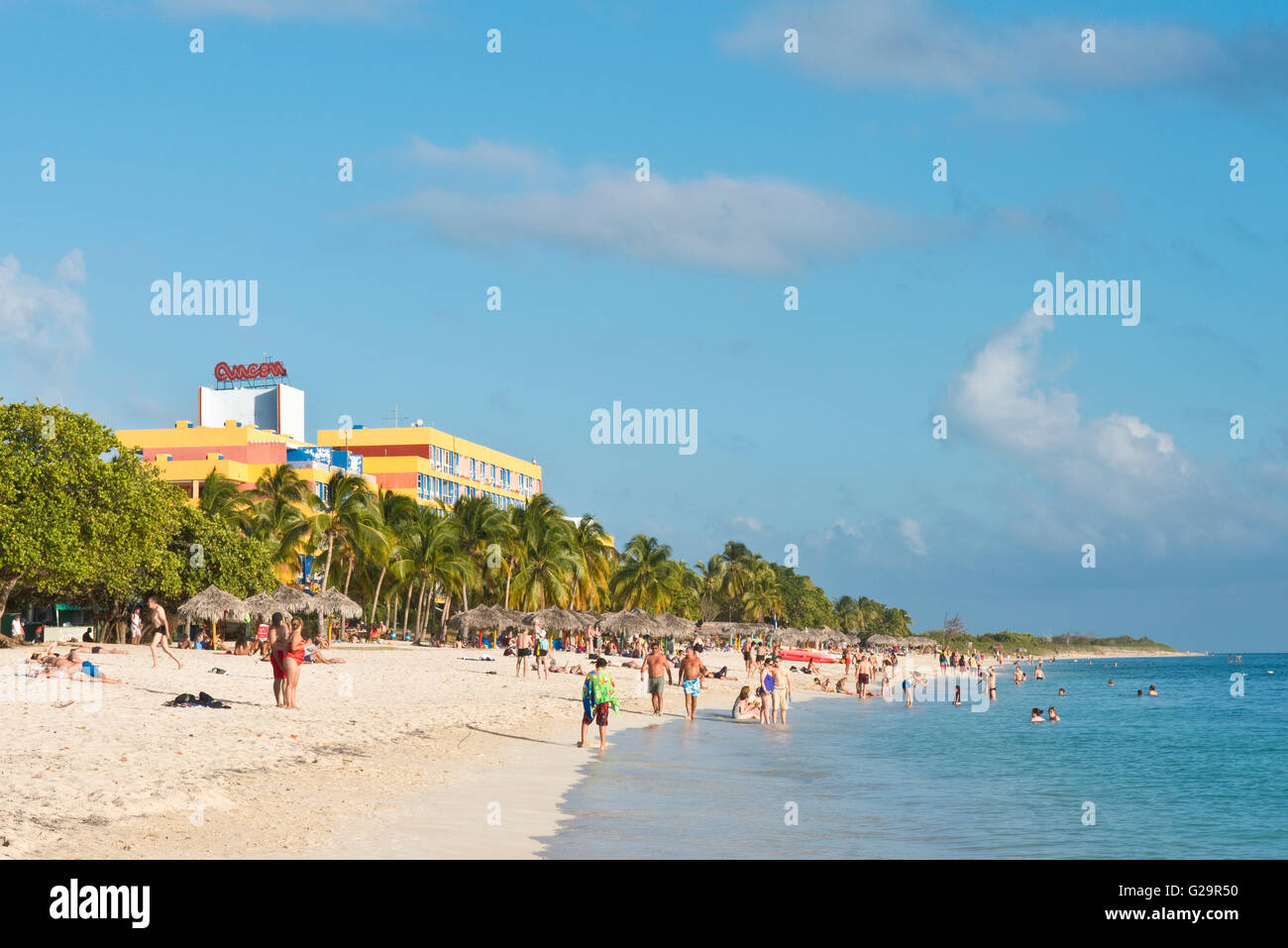 Ancón beach near Trinidad in Cuba is an islet with pristine sandy ...