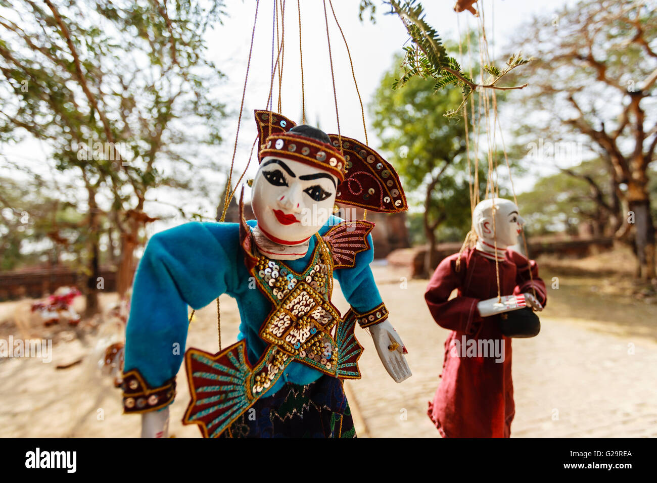 Burma puppet at Bagan old town Stock Photo - Alamy