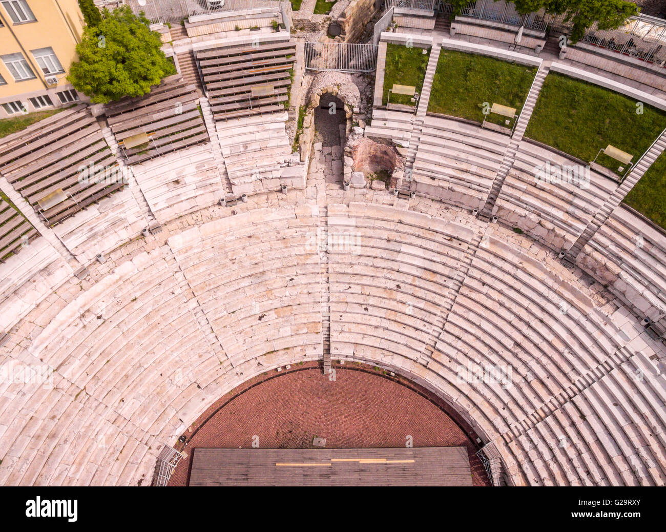 Roman Amphitheater Aerial Stock Photos & Roman Amphitheater Aerial ...
