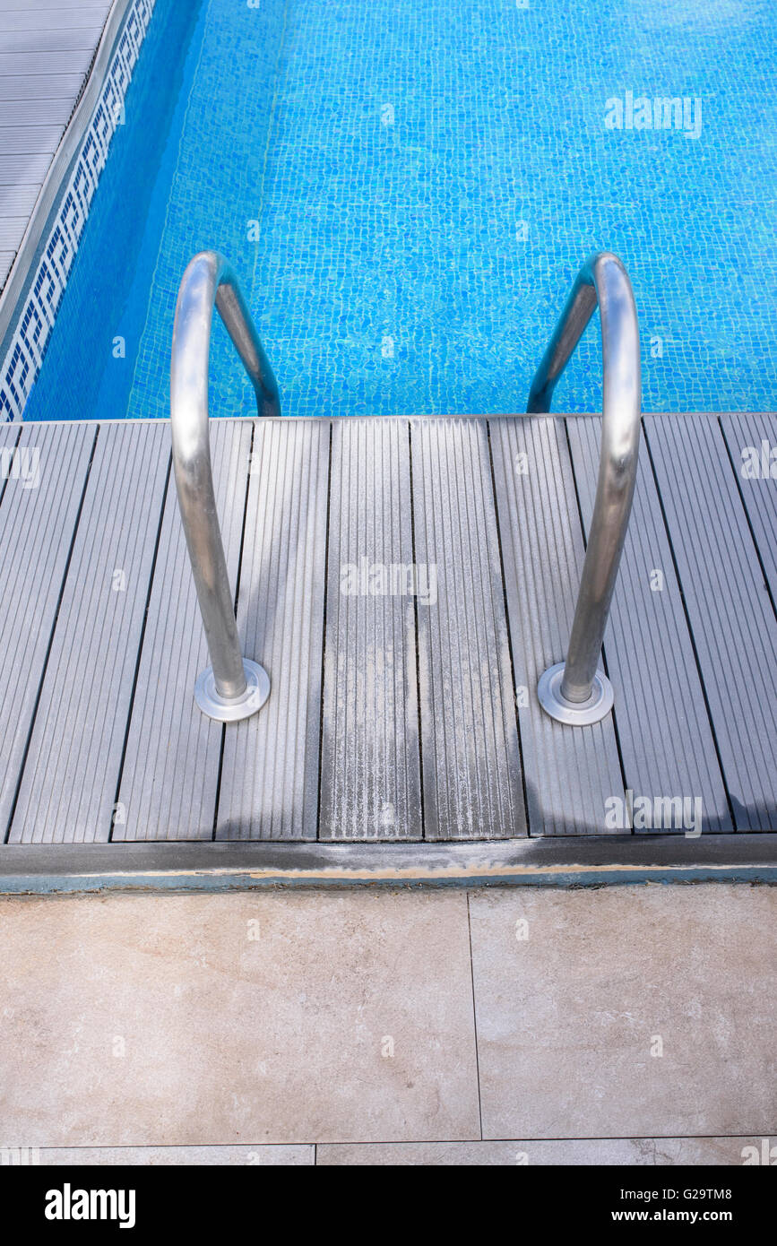 Swimming pool steps hi-res stock photography and images - Alamy