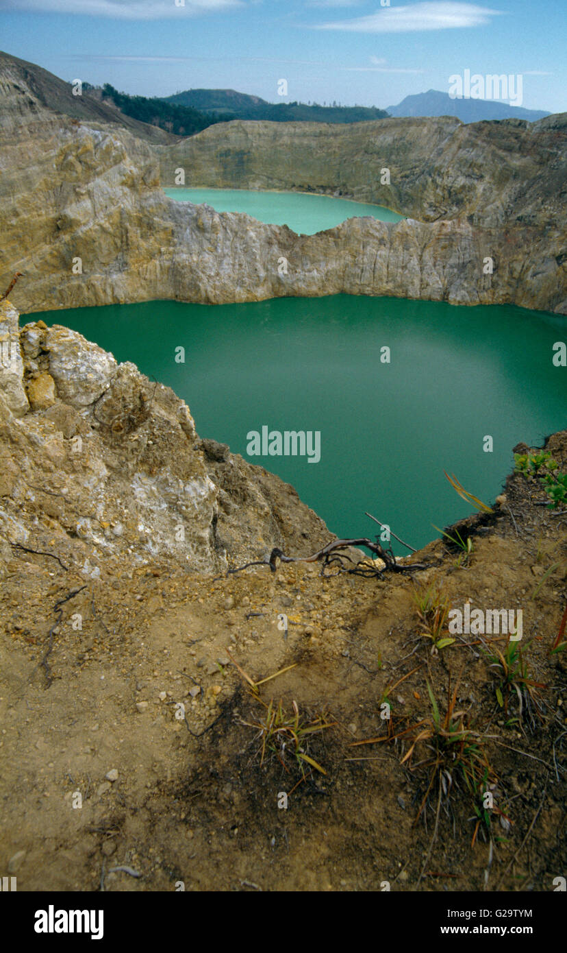 Flores Indonesia Moni Keli Mutu Crater Lakes Stock Photo - Alamy