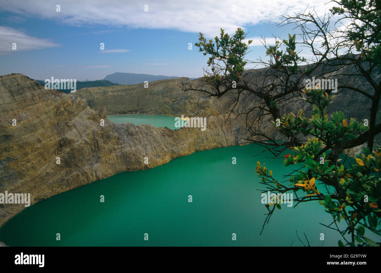 Flores Indonesia Moni Keli Mutu Crater Lakes Stock Photo - Alamy