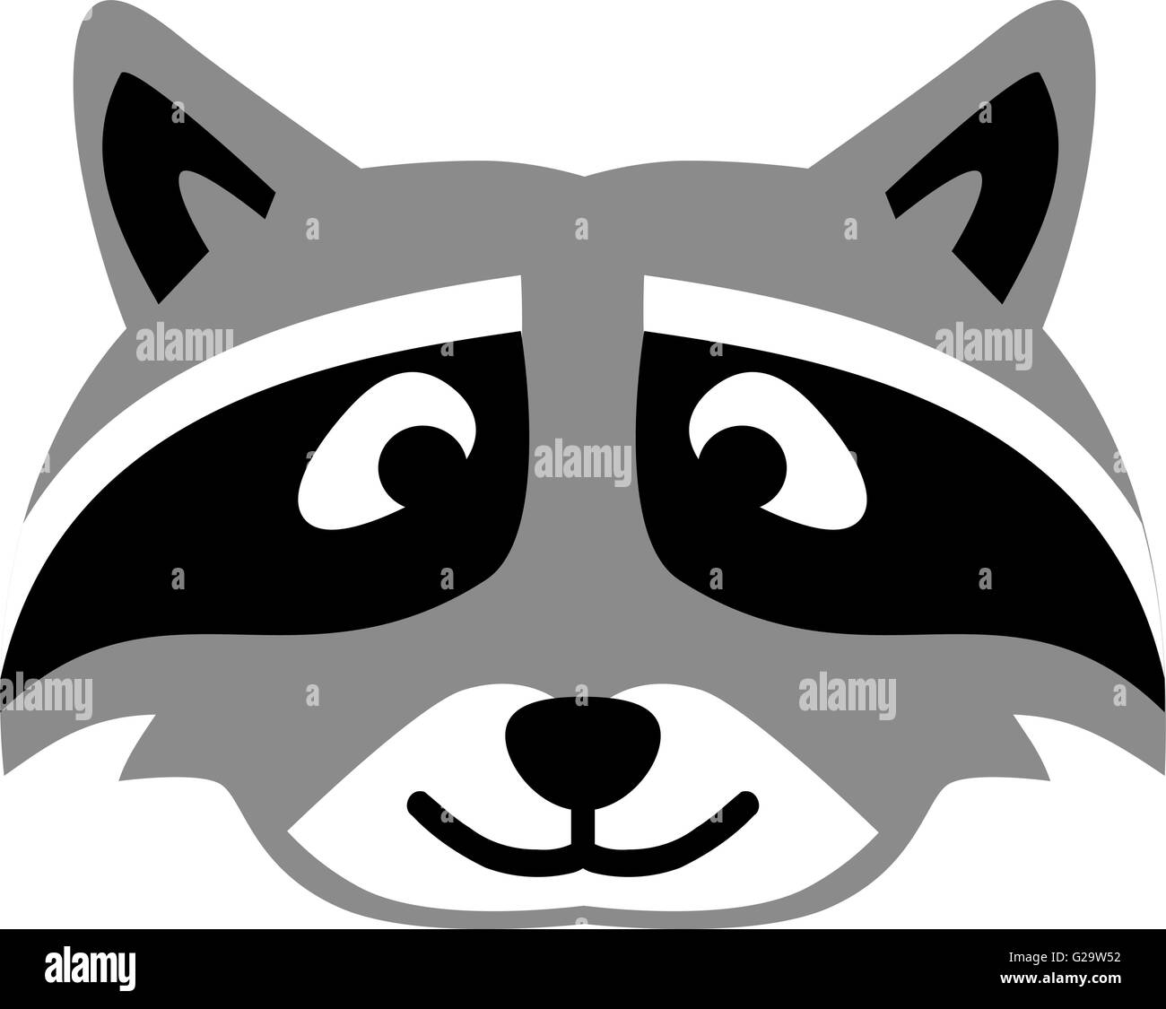 Raccoon Head Clipart