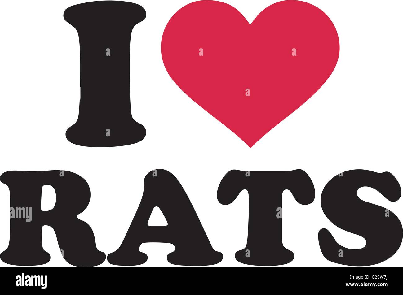I love rats Stock Vector Image & Art - Alamy
