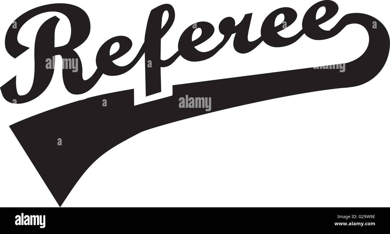 Referee word retro Stock Vector Image & Art - Alamy