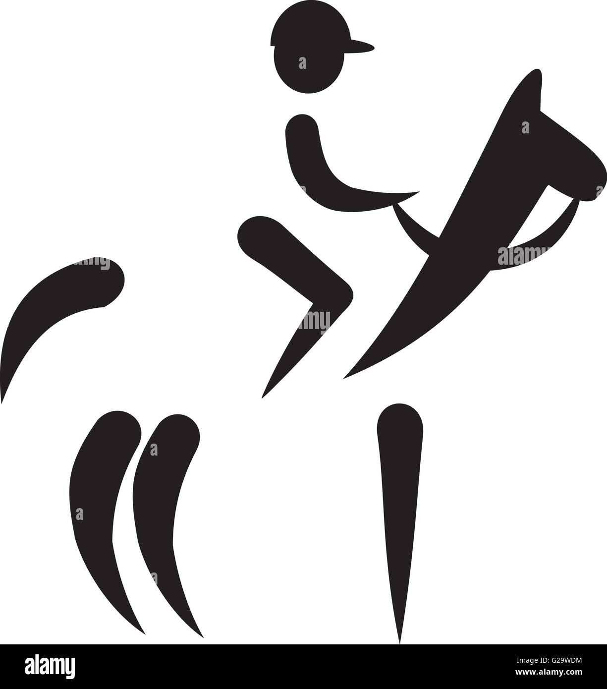 Horse Rider icon Stock Vector Image & Art - Alamy