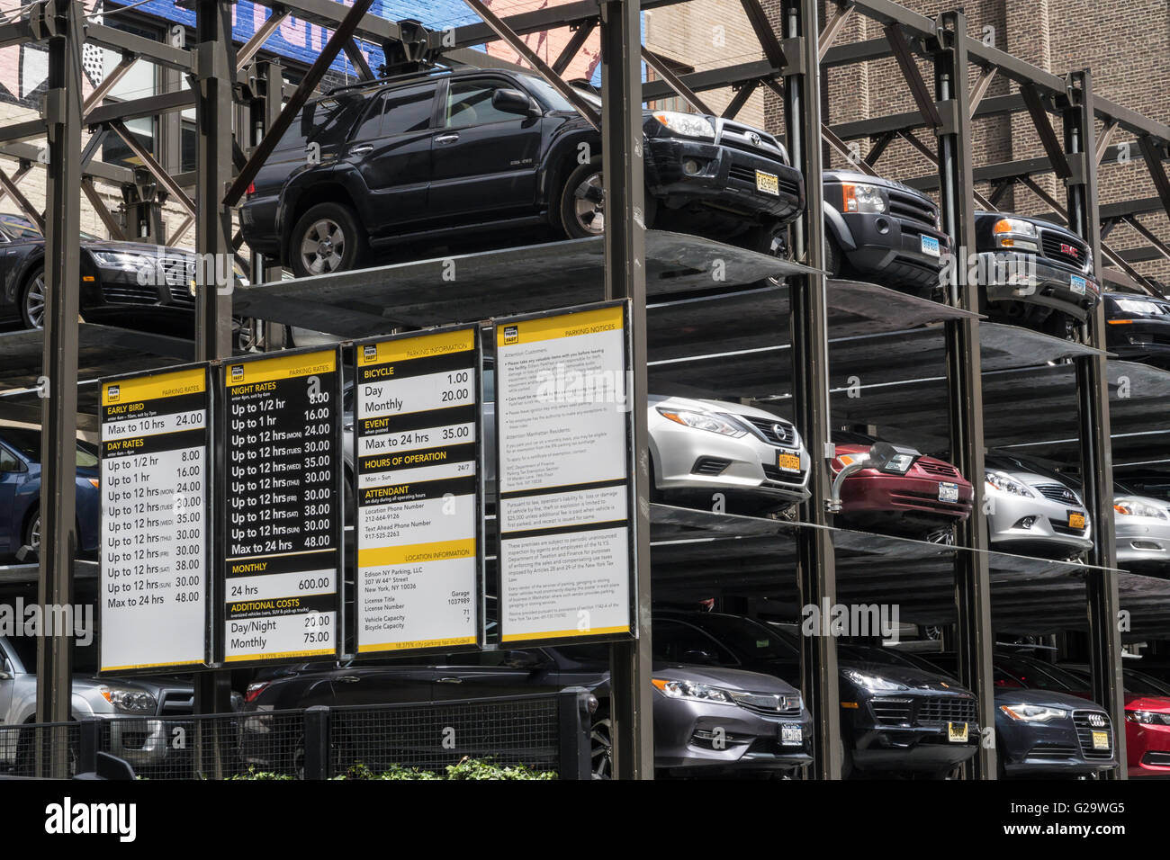 Multi Story Parking Structure, NYC Stock Photo - Alamy