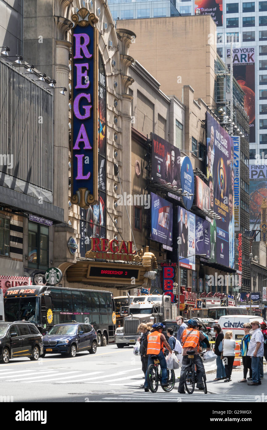 Times Square, Intersection 42nd Street and Eighth Avenue, NYC Stock Photo - Alamy