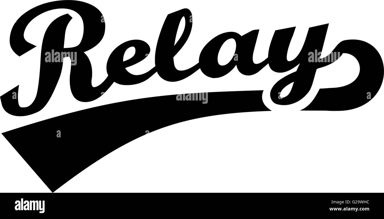 Relay retro word Stock Vector Image & Art - Alamy