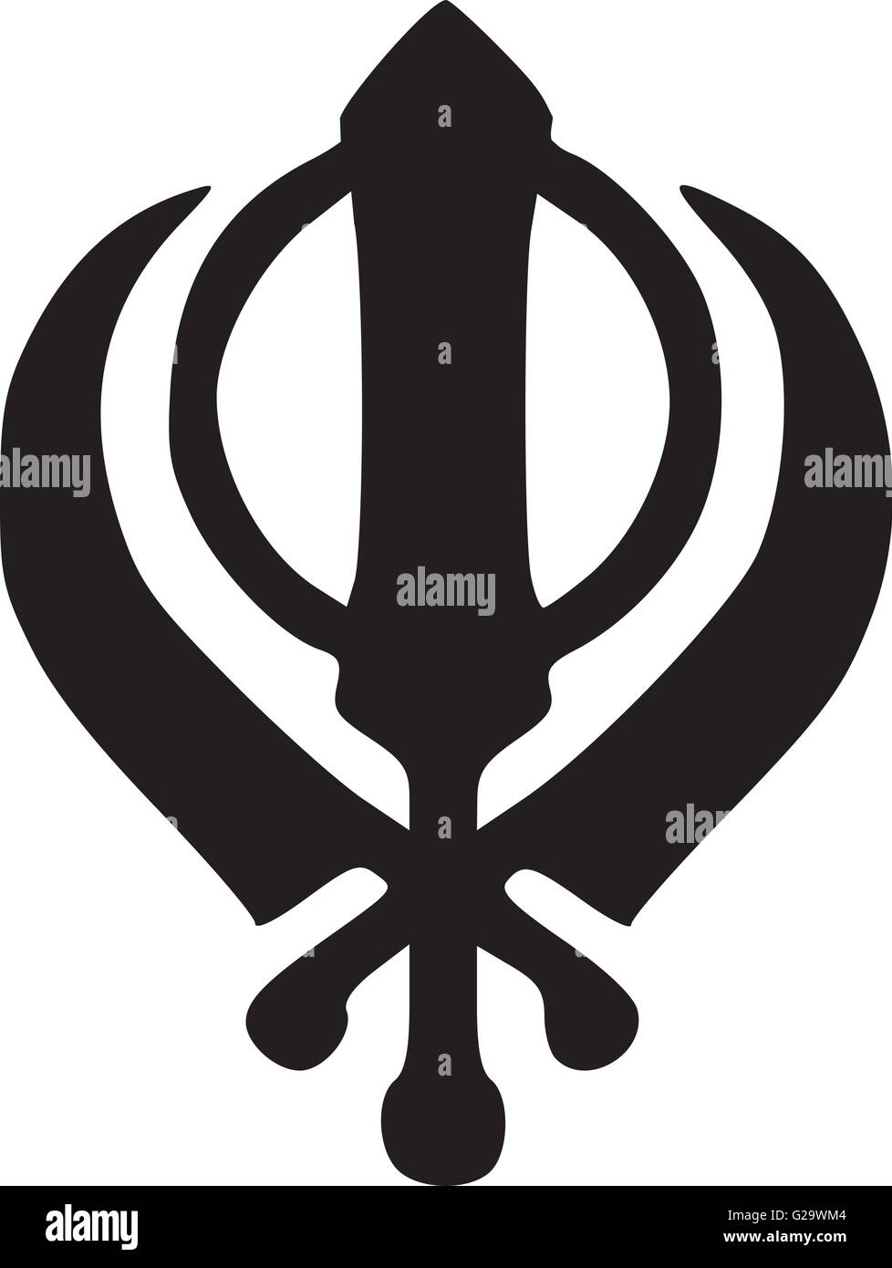 Khanda Sikh icon Stock Vector Image & Art - Alamy