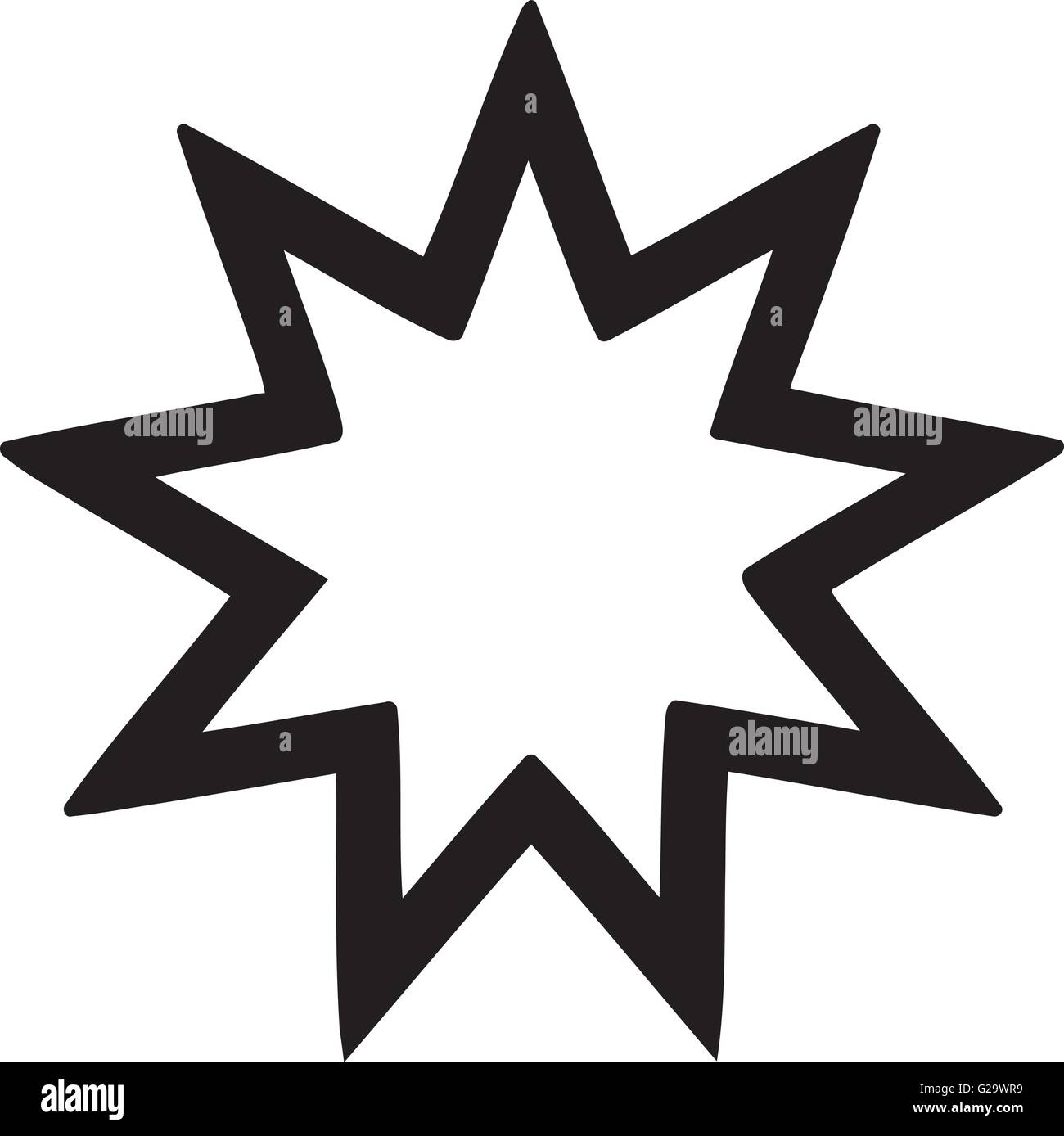 Nine-pointed star Baha'i faith Stock Vector Image & Art - Alamy