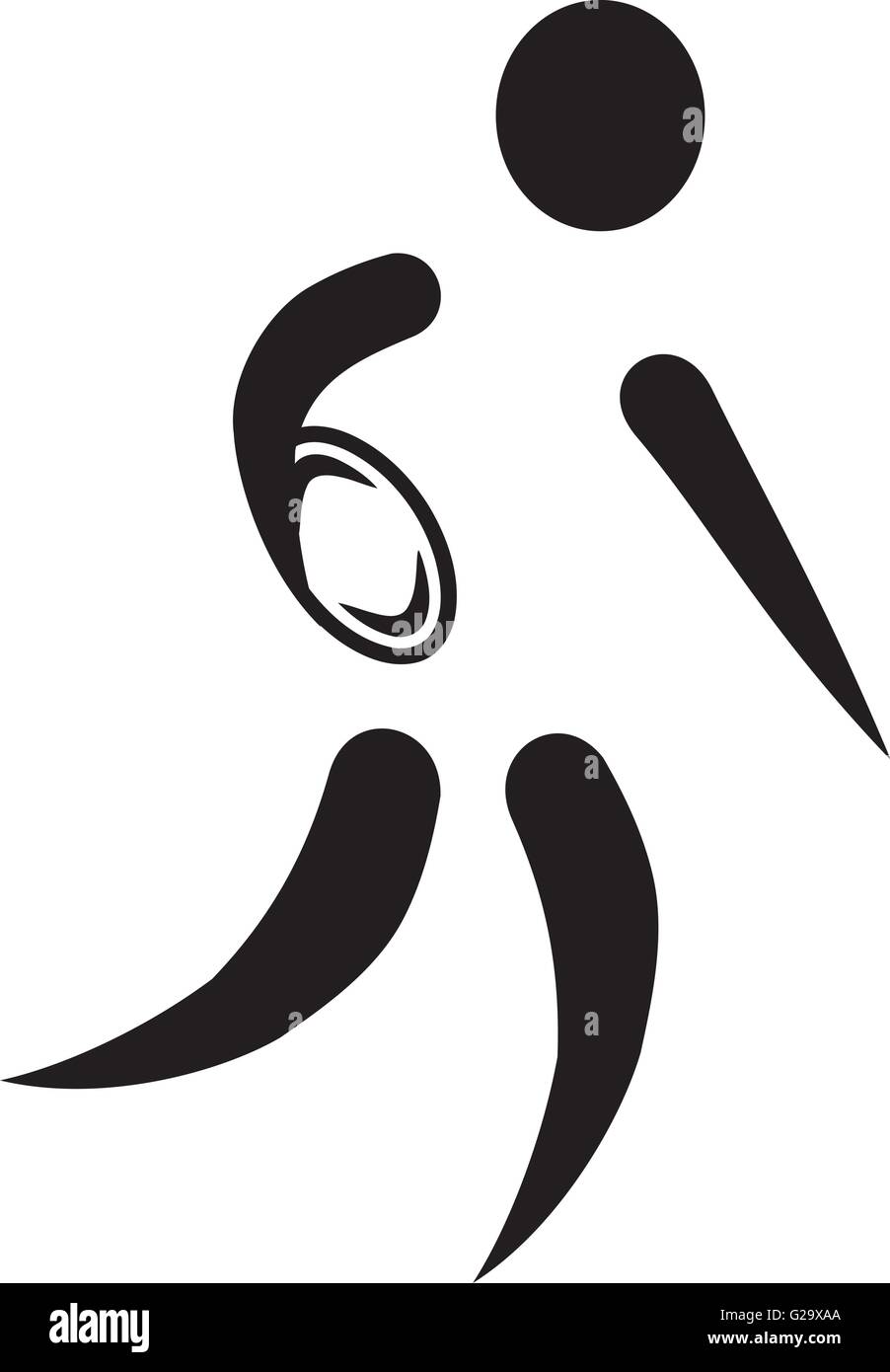 Rugby icon Stock Vector Images - Alamy