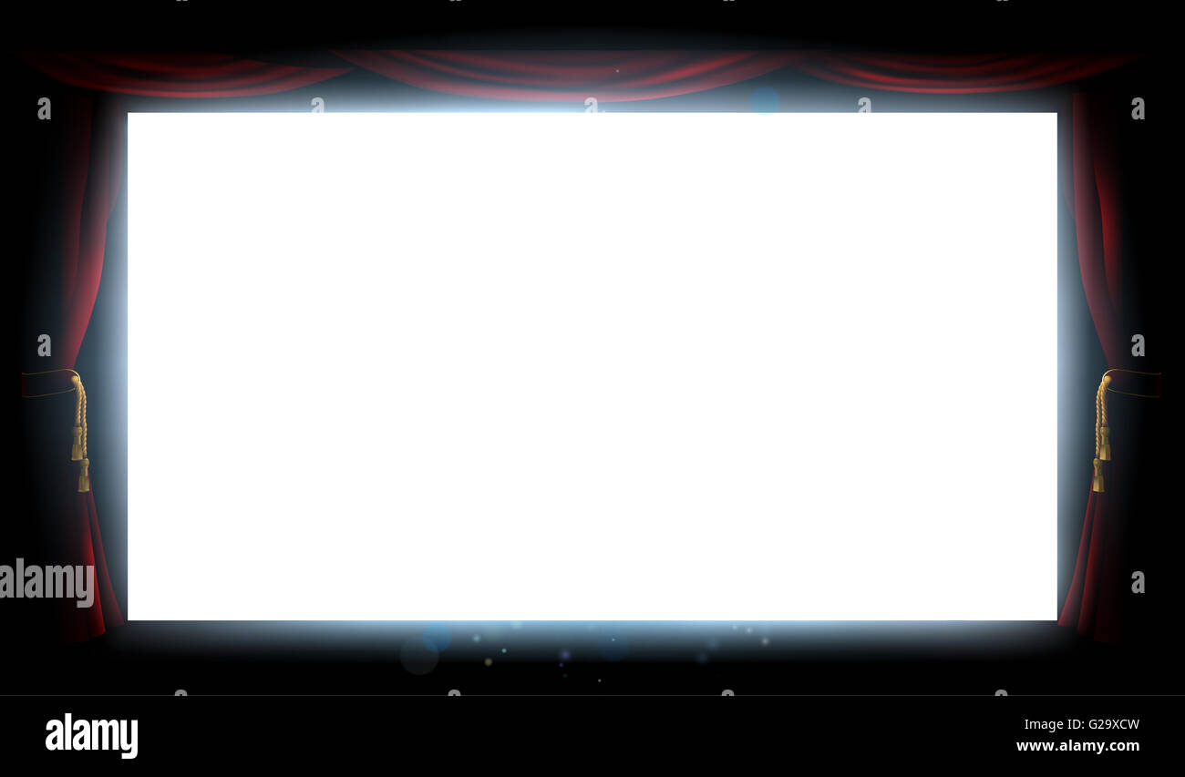 Luxury home movie theater screen hi-res stock photography and images ...