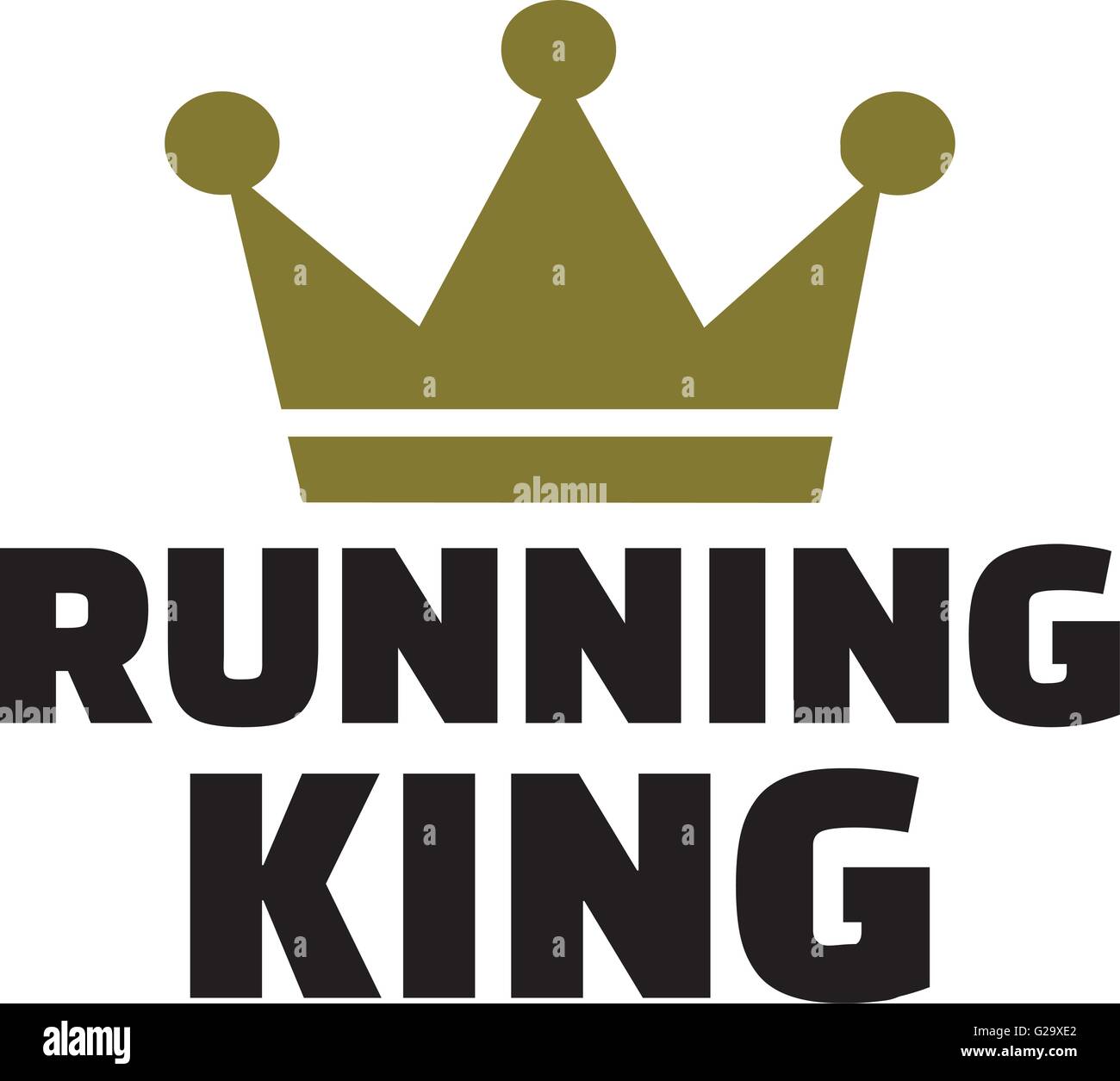 King running Stock Vector Images - Alamy