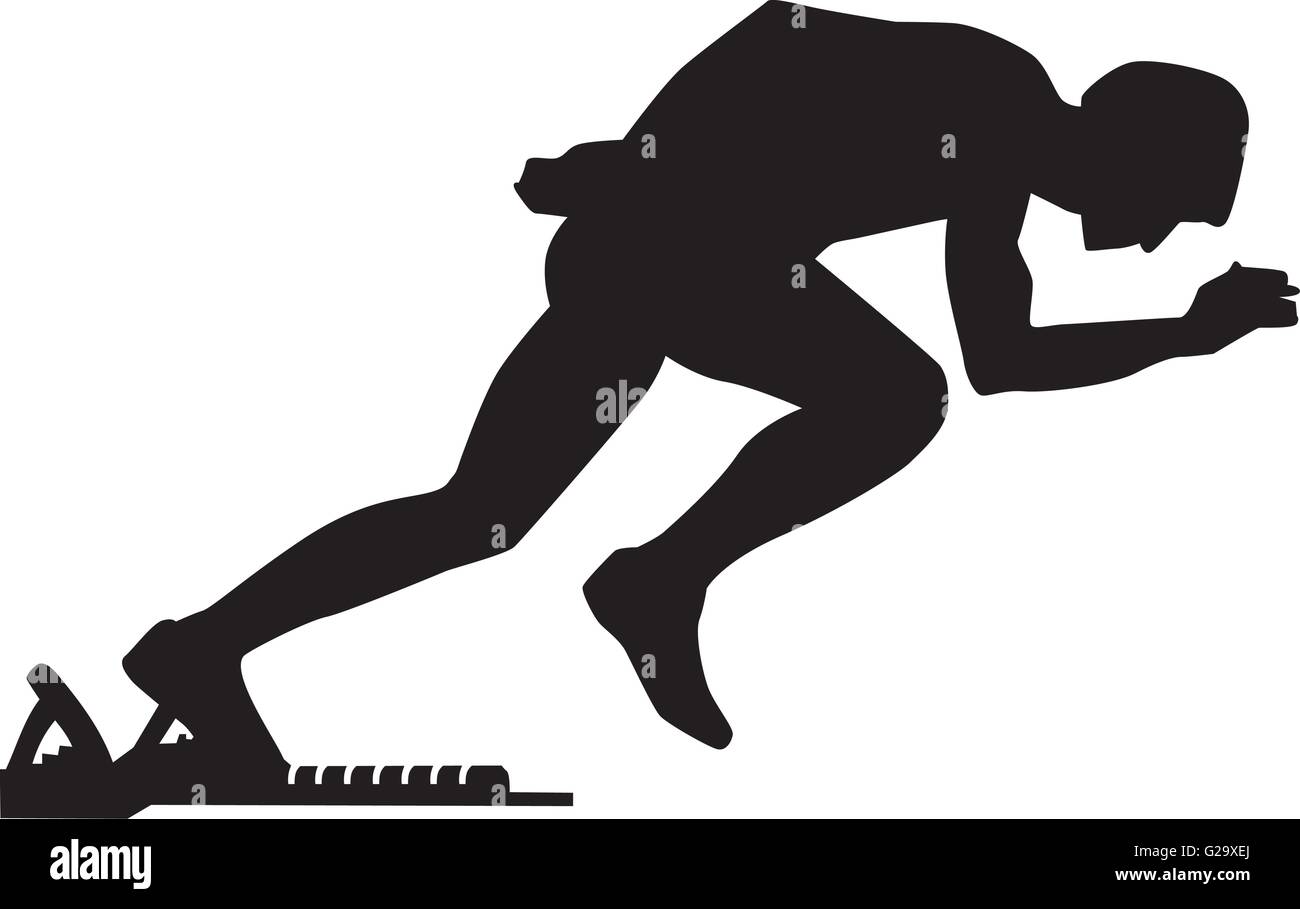Sprint running start Stock Vector Image & Art - Alamy