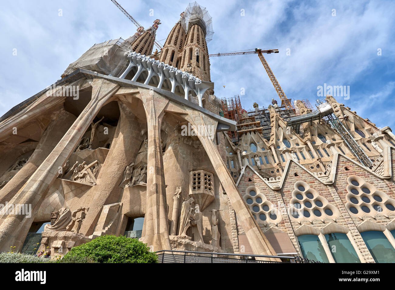 Sagrada Família, a large Roman Catholic church in Barcelona, designed ...