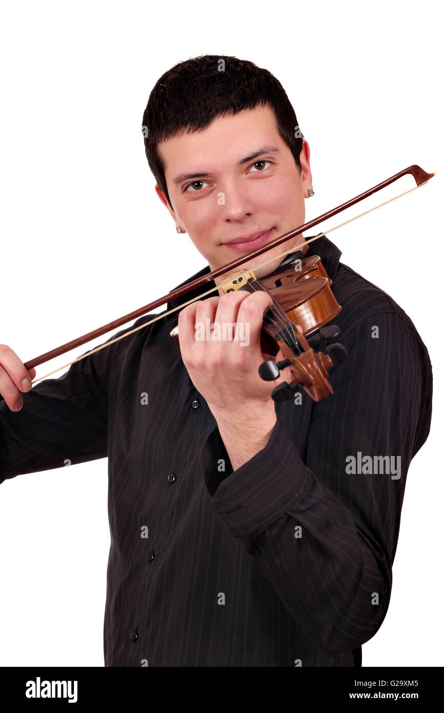 Man play violin hi-res stock photography and images - Alamy