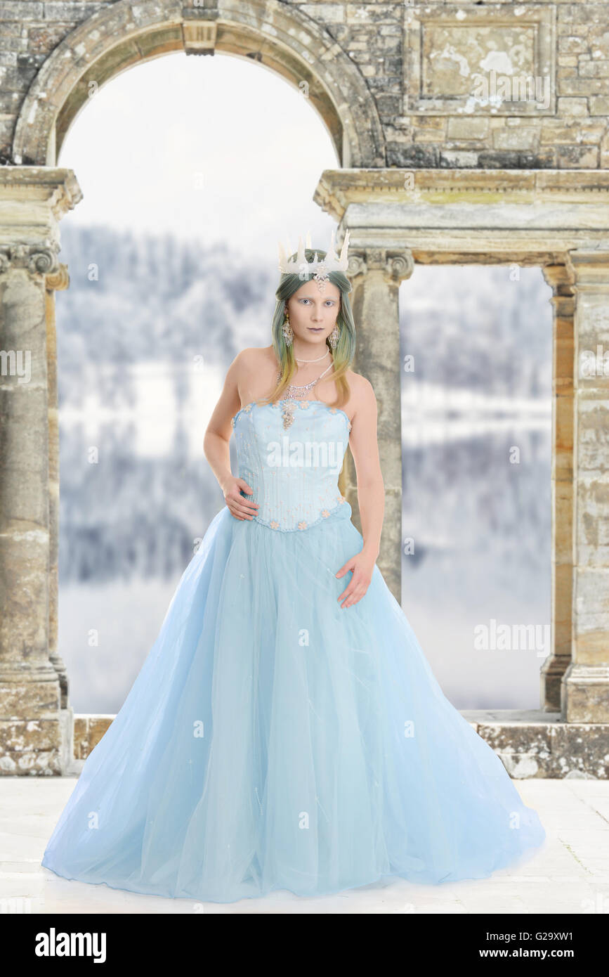 ice queen at her castle Stock Photo - Alamy