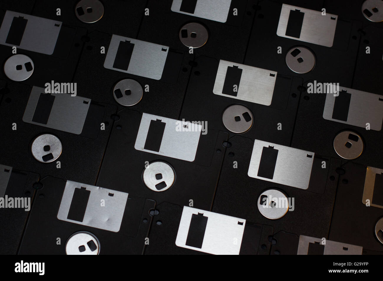 Rows of 3.5" floppy discs Stock Photo - Alamy