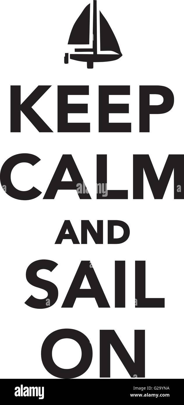 Boat sailing on calm Stock Vector Images - Alamy