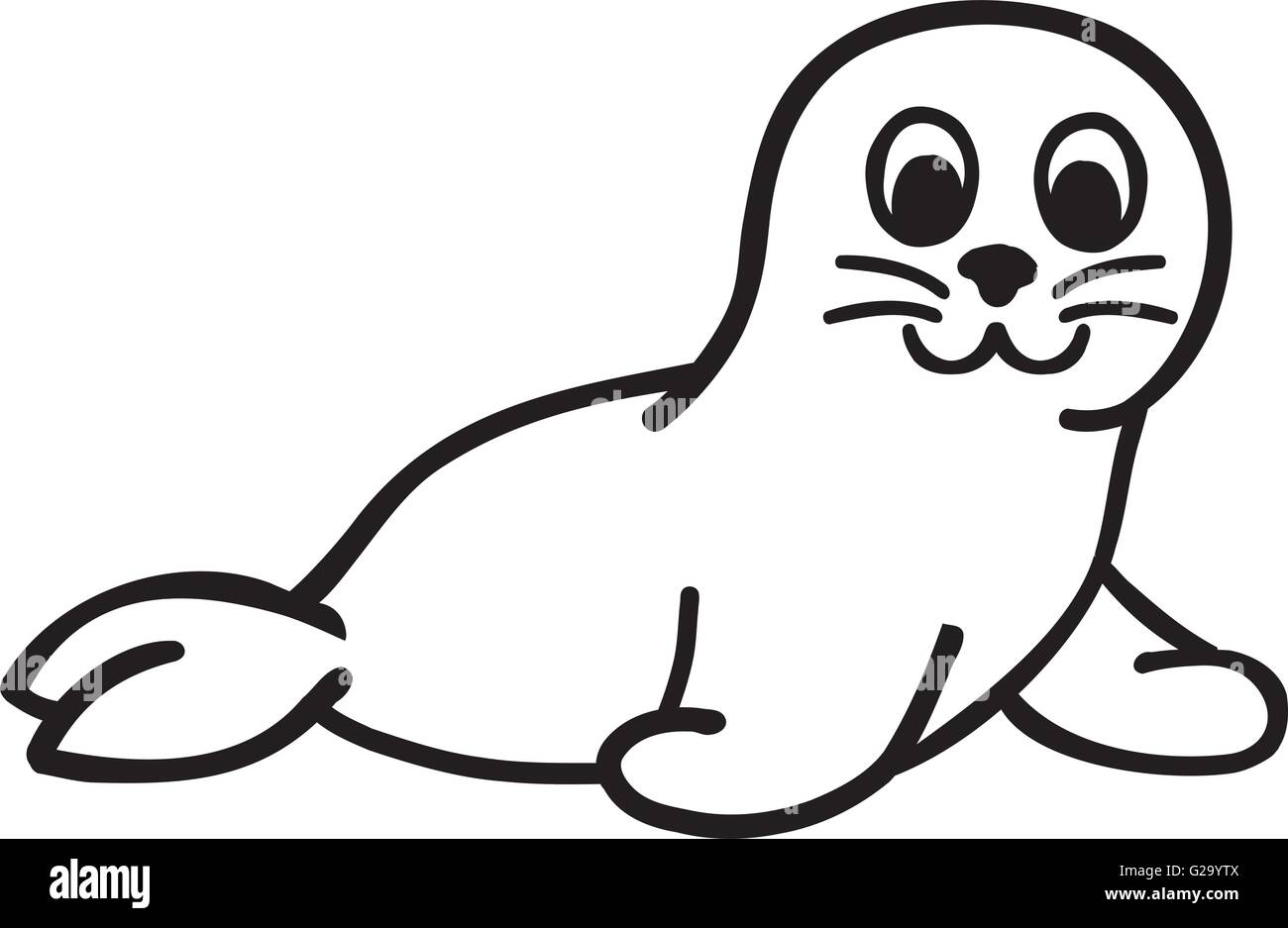 Seal cartoon hi-res stock photography and images - Alamy