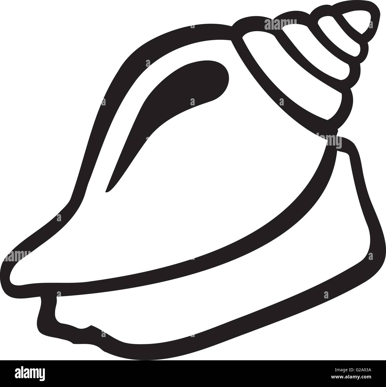 Snail in marine aquarium Stock Vector Images - Alamy