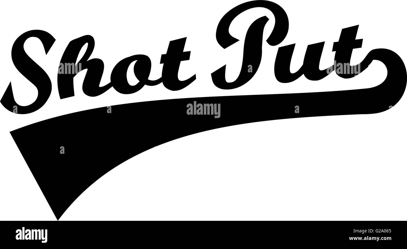 Shot put word retro Stock Vector Image & Art - Alamy