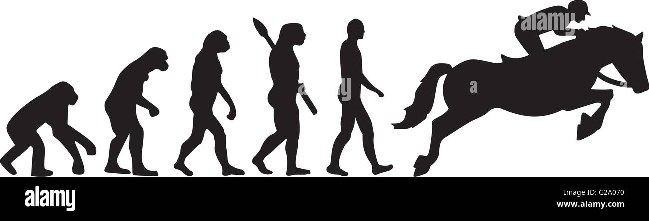 Evolution show jumping Stock Vector Image & Art - Alamy