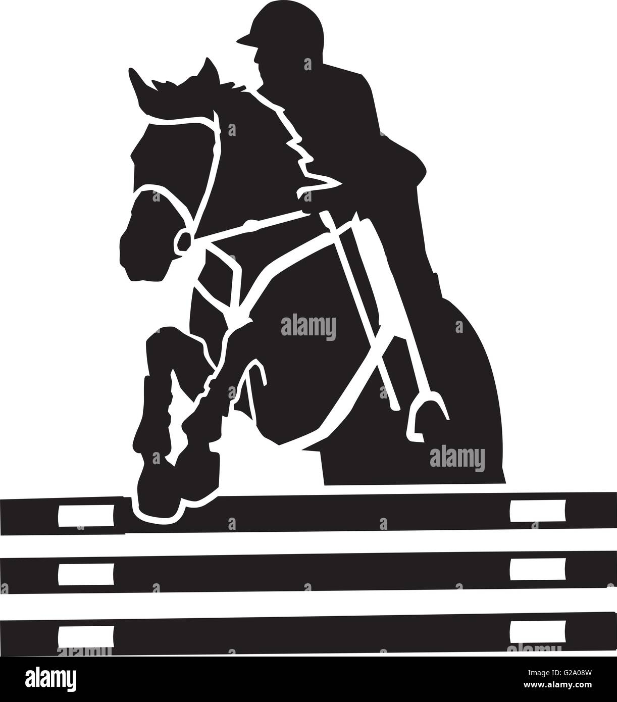 Horse Show Jumping Logo Stock Photos & Horse Show Jumping Logo Stock ...