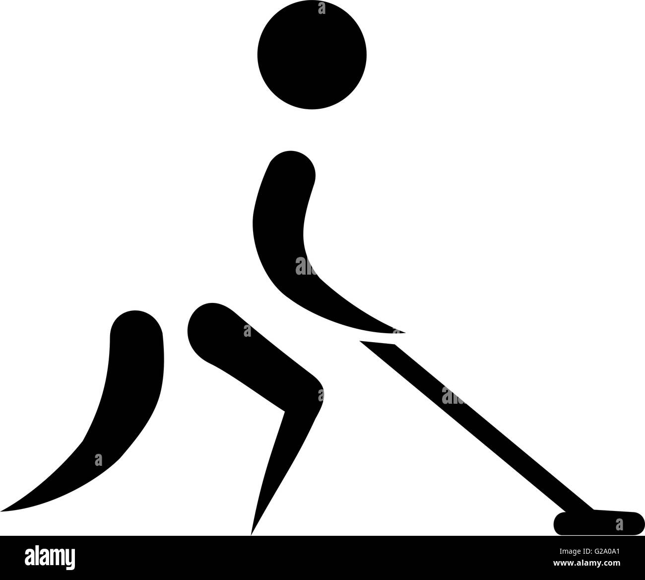 Shuffleboard man icon Stock Vector Image & Art - Alamy