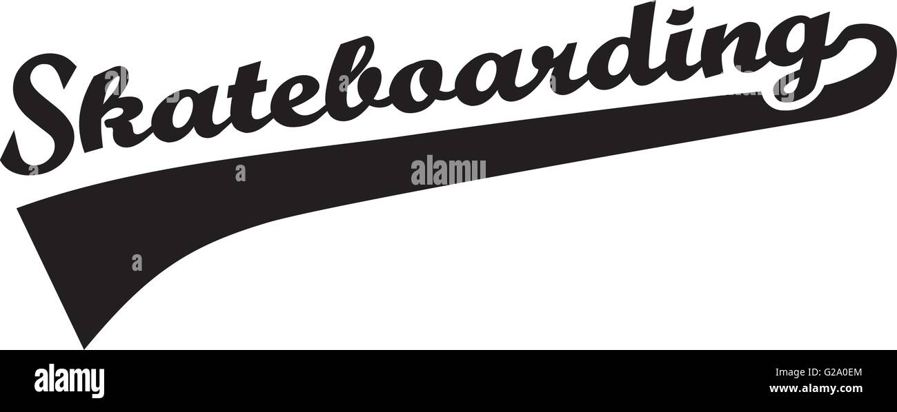 Vintage skater Stock Vector Images - Alamy
