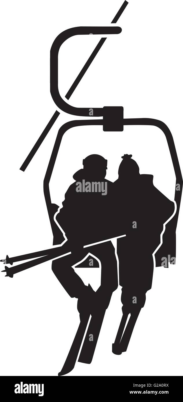 Lift skilift Stock Vector Images - Alamy