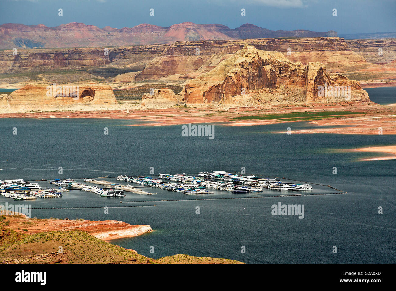 Views of Lake Powell Marina Stock Photo - Alamy