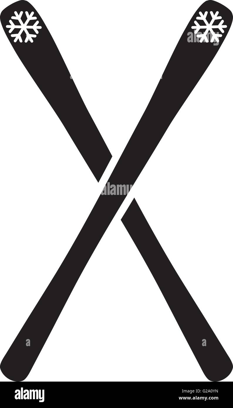 Crossed skis hi-res stock photography and images - Alamy