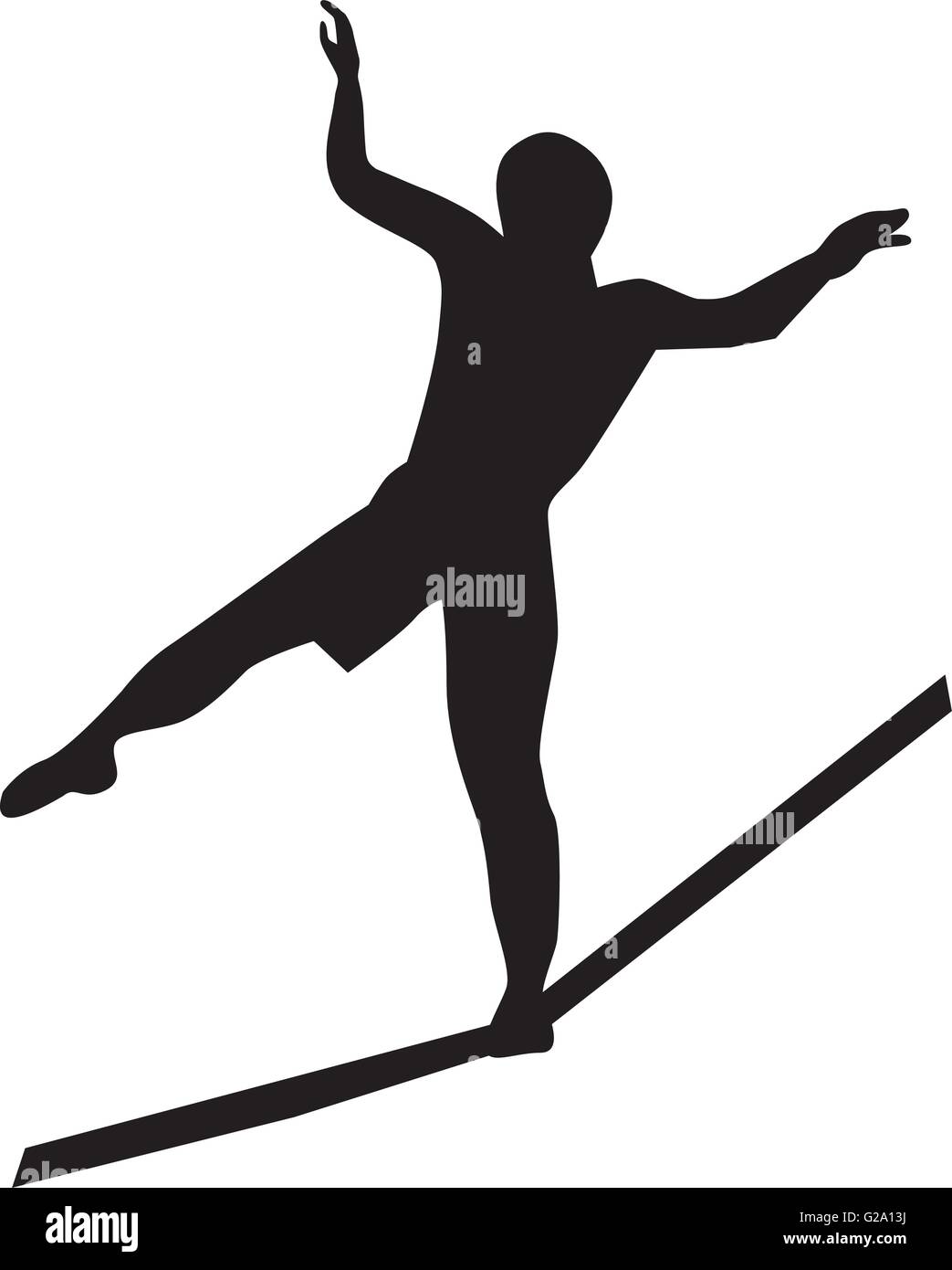 Slackline silhouette Stock Vector Image & Art - Alamy Slackline silhouette Stock Vector Image & Art - Alamy