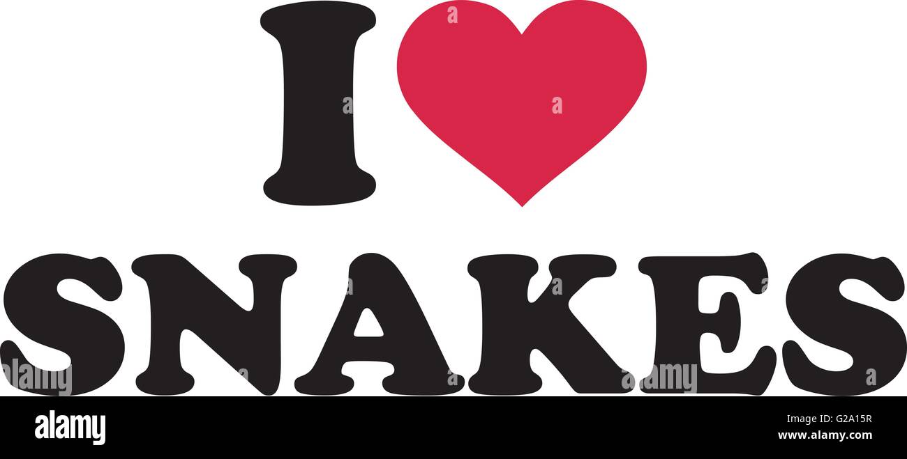 I love snakes Stock Vector Image & Art - Alamy