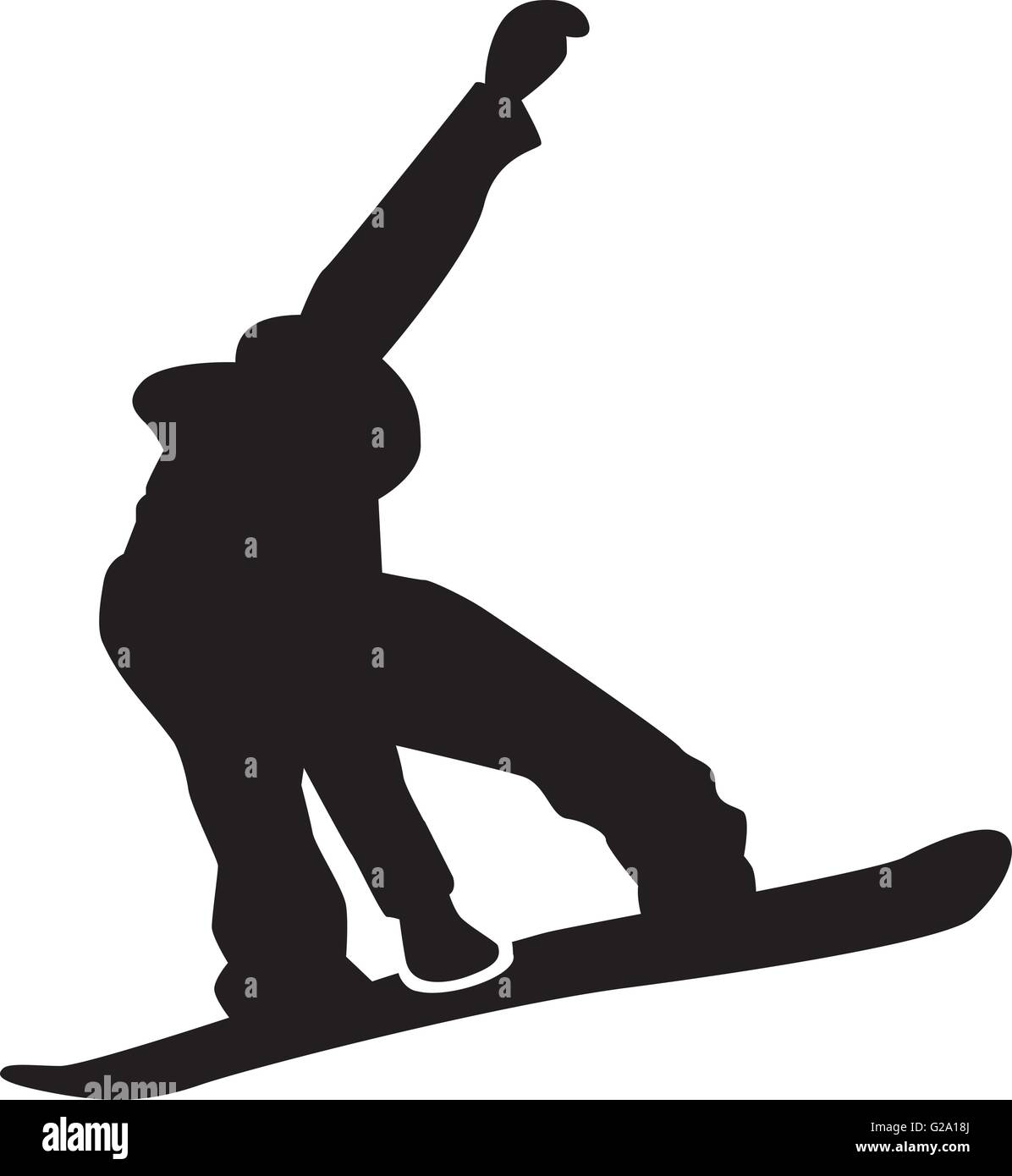 Snowboard jump freestyle Stock Vector Images - Alamy