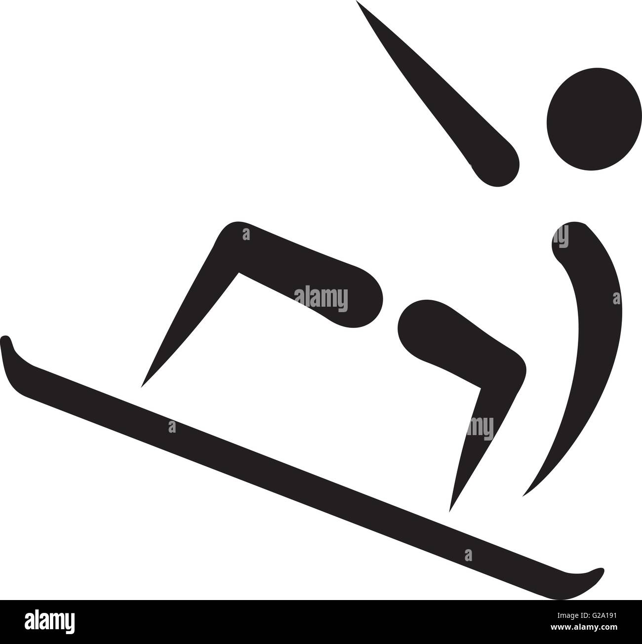 Snowboarding pictogram icon Stock Vector Images - Alamy