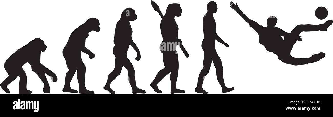 Soccer Football Evolution Sidekick Stock Vector Image & Art - Alamy