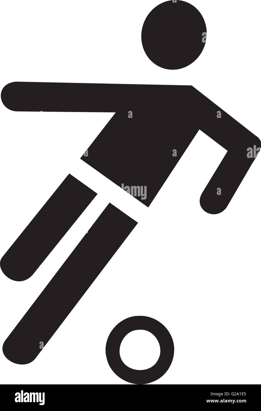 Soccer Player Symbol Stock Vector Image & Art - Alamy