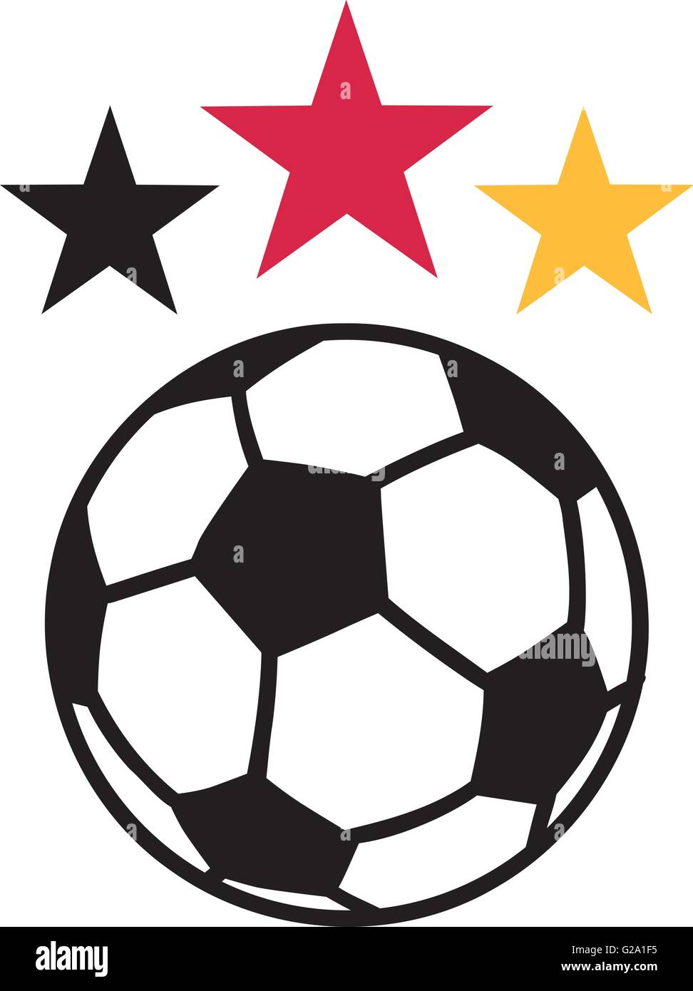 Soccer Football Ball Stars Stock Vector Image & Art - Alamy