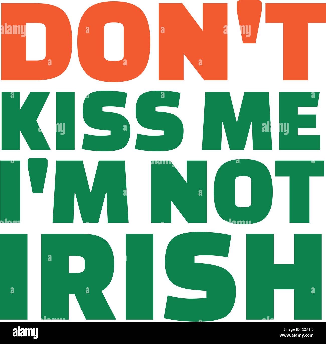 Dont Kiss Me Stock Vector Images Alamy