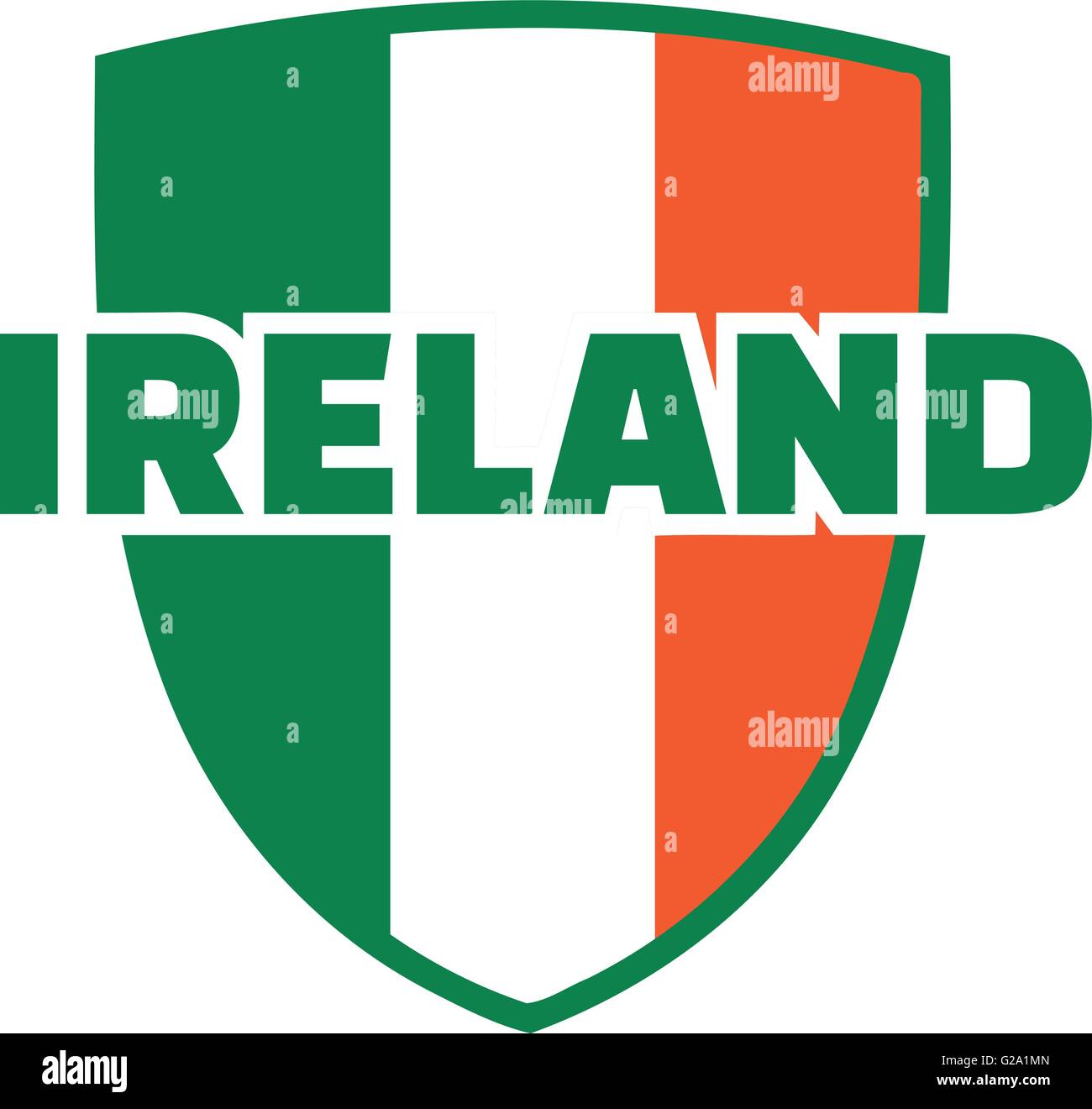 Emblem in irish colors and ireland word Stock Vector Image & Art - Alamy