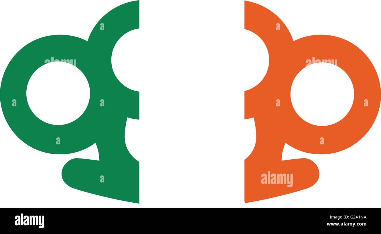 Brass knuckles in irish colors Stock Vector Image & Art - Alamy