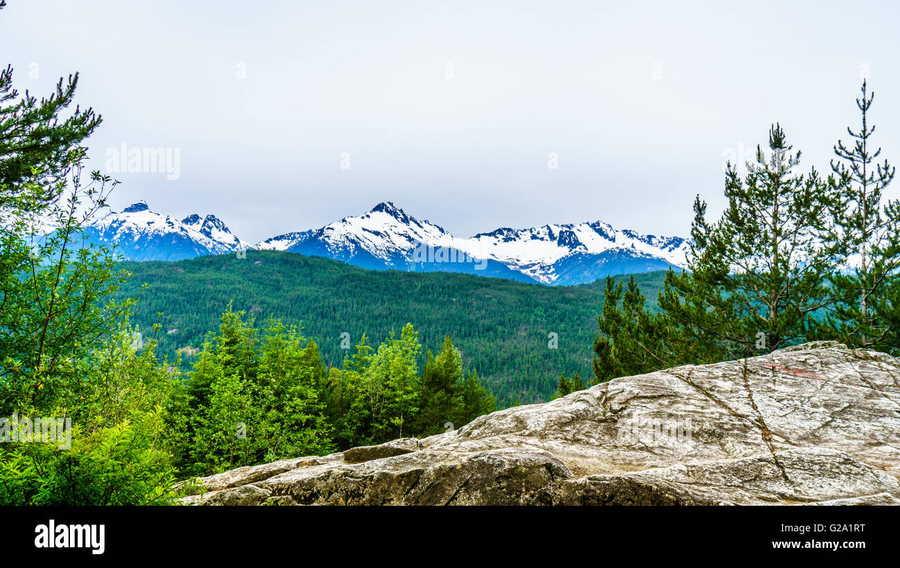 Serratus Mountain and Mount Tantalus Viewed from Highway 99 near the ...