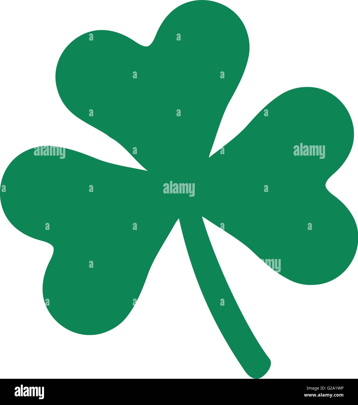 Three leaf clover leaves Stock Vector Images - Alamy